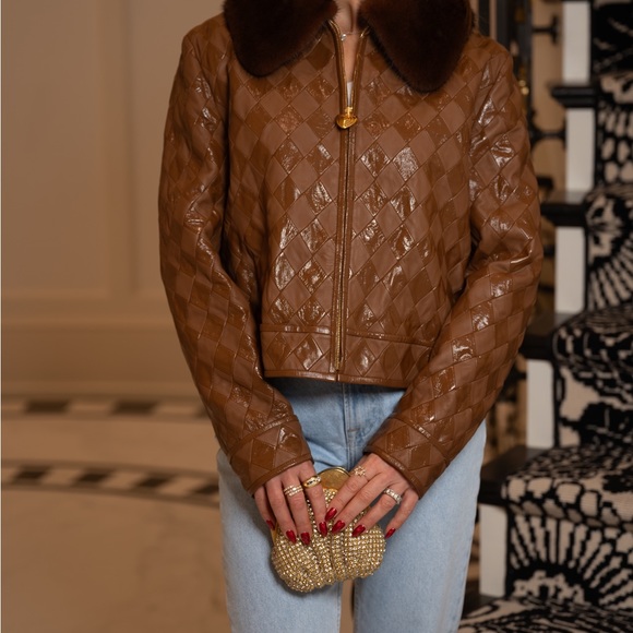 Escada | Jackets & Coats | Escada Leather Jacket | Poshmark